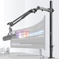 Overhead Mic Boom Arm Stand with Height Extension Riser, Adjustable ...