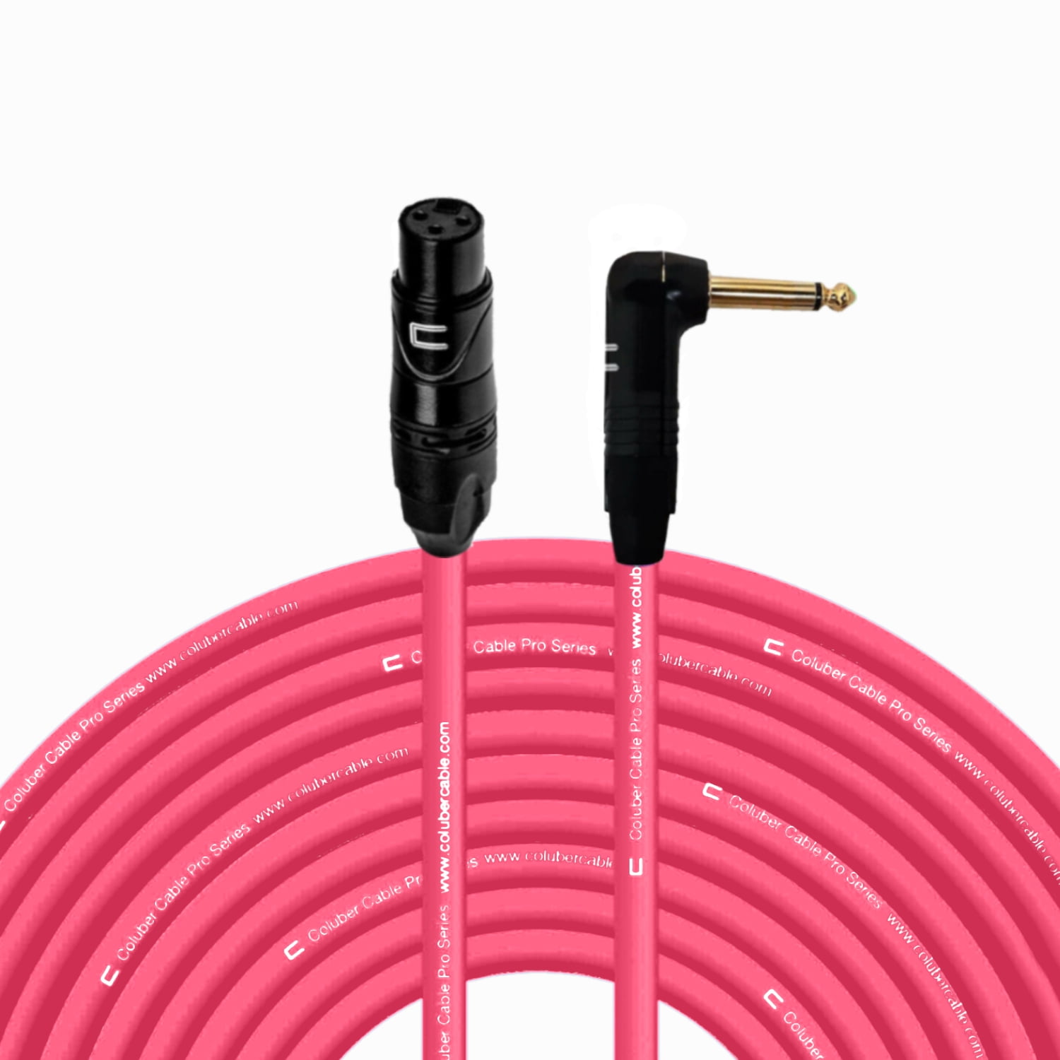 Coluber Cable Unbalanced XLR Cable Female to Right Angle 1/4" TS ...