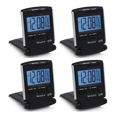 WESTCLOX 47508 Digital Folding Travel Alarm Clock with Backlight ...