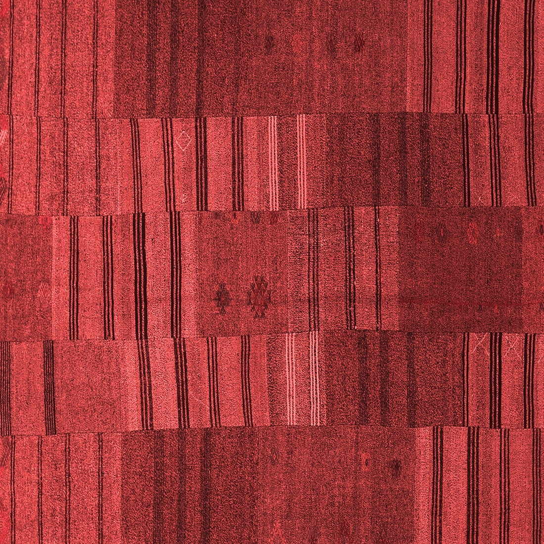 Ahgly Company Indoor Square Abstract Red Contemporary Area Rugs, 6 ...