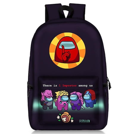 Amongus Series Bag With Wide Shoulder Straps Cartoon Game Printed Daily ...