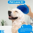 WSBArt 3 PCS Dog Bath Shampoo Brush, Dog Scrubber for Bath, Pet Dog ...