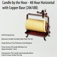 Eclipse - 48 Hour Beeswax Candle with Copper Base, Self-Extinguishing ...