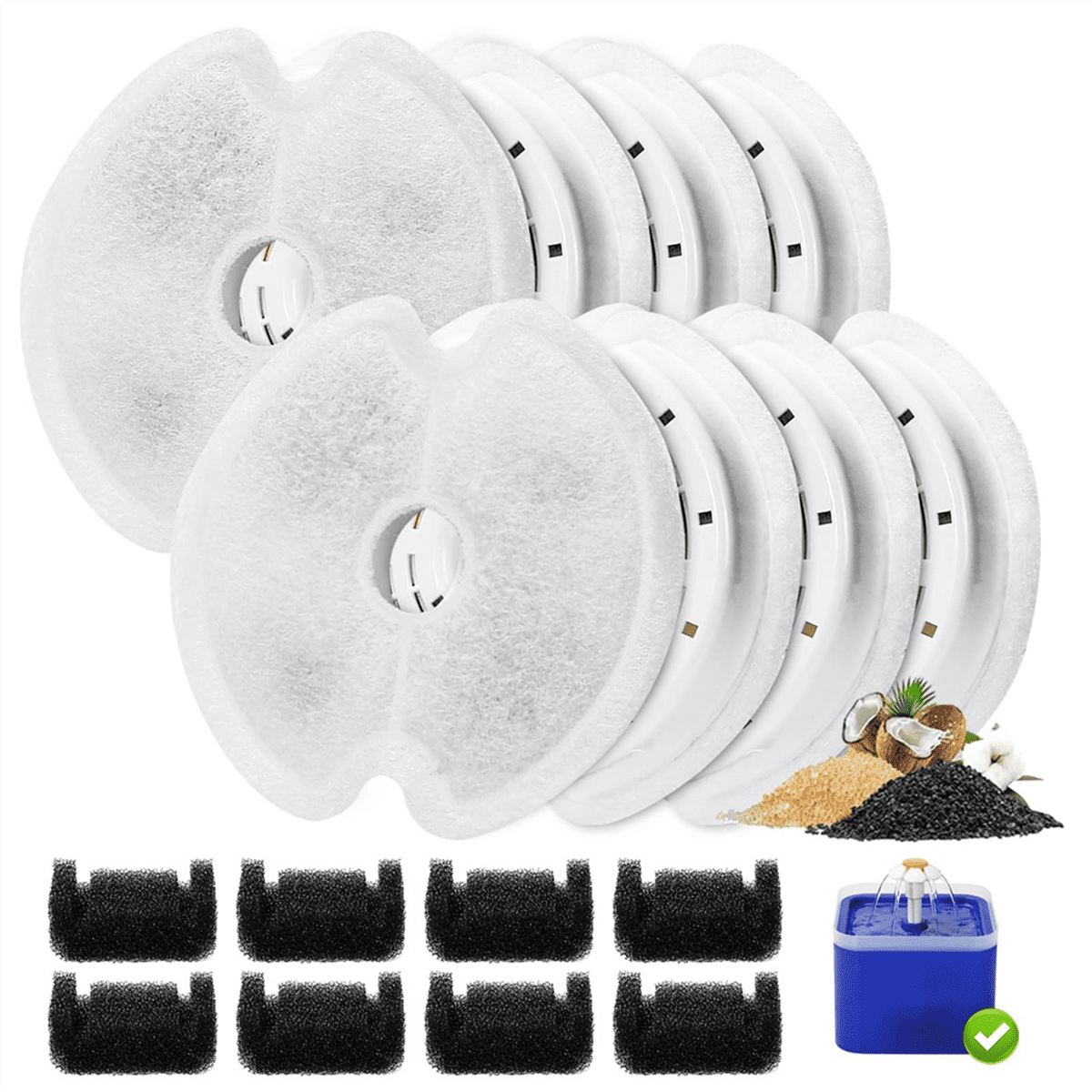 Click here for Unbranded 8pcs Cat Water Fountain Filters For Ultr... prices