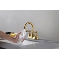 Two Handle Bathroom Sink Faucet 3 Hole with Overflow Pop up Drain, 360 ...
