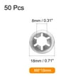 50 Packs Internal Tooth Starlock Push on Locking Washers, Stainless ...