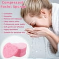 50 Pieces Heart Shape Facial Sponges Compressed Natural Sponge Facial ...