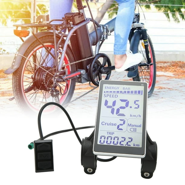 Electric Bike LCD Display, LCD Display Meter Control Panel, 5 Pin 24V ...