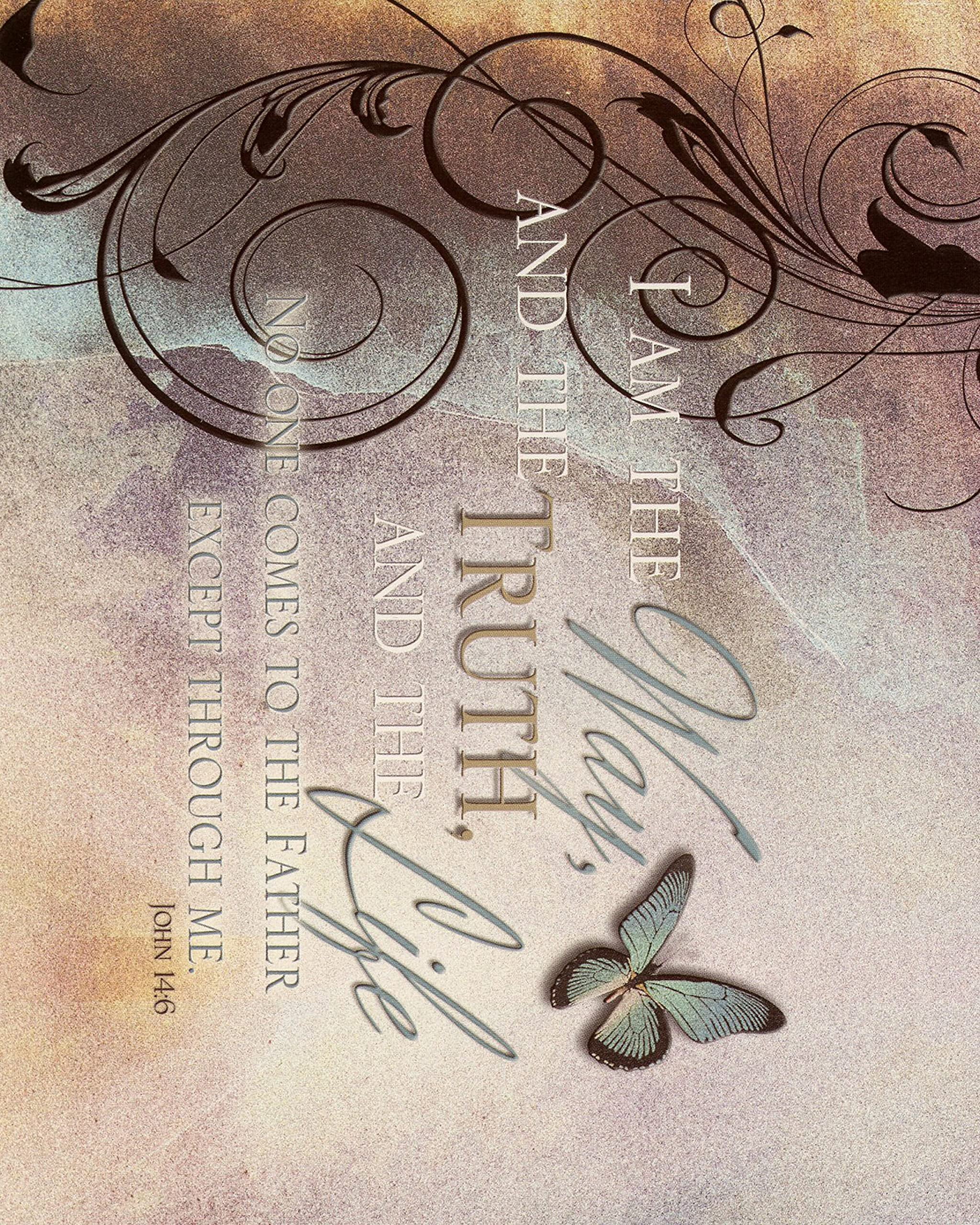 Catholic print picture - I AM THE TRUTH - 8" x 10" ready to be framed ...