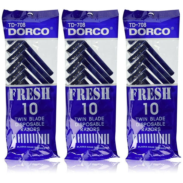 Dorco Fresh Twin Blade Disposable Razors 10 per pack (3 packs ...