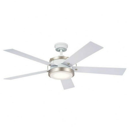 5 Blade Ceiling Fan with Light Kit in Art Deco Style-17.5 inches Tall ...