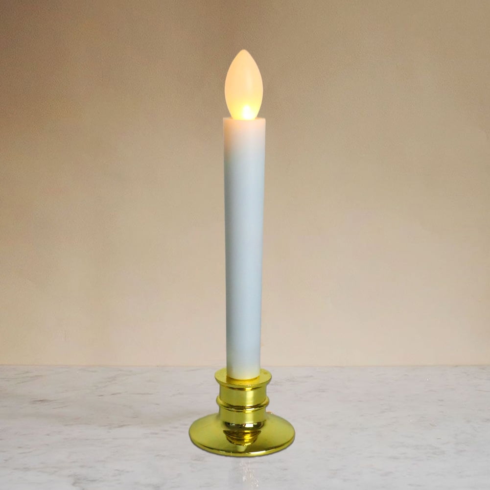 Electronic Candle With Remote Control LED Long Pole 6PCS yellow light ...