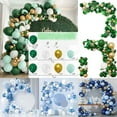 Gold Balloons Garland Kit, Blue Gold White Confetti Balloons Arch Kit ...