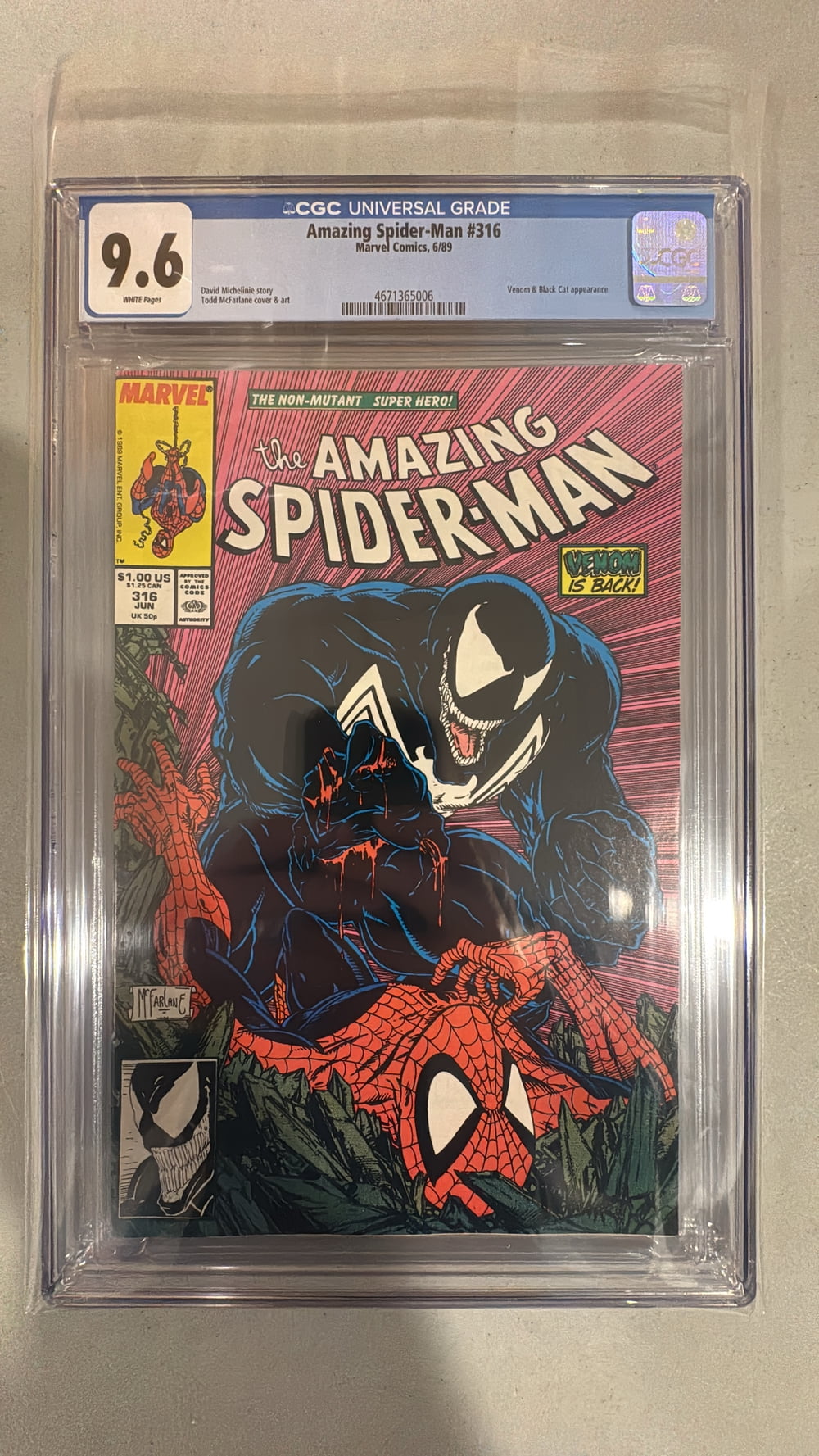 Amazing Spider-Man #316 - CGC 9.6 Comic Book - Walmart.com