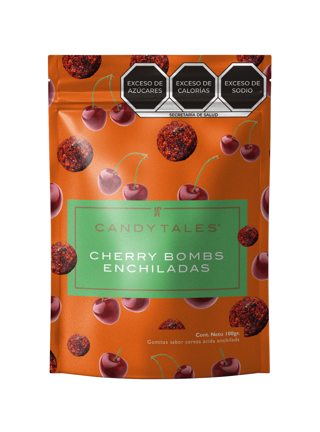 Candy Tales Cereza Ácida Enchilada (Cherry bombs) 100 gr c/u- 3 pz ...
