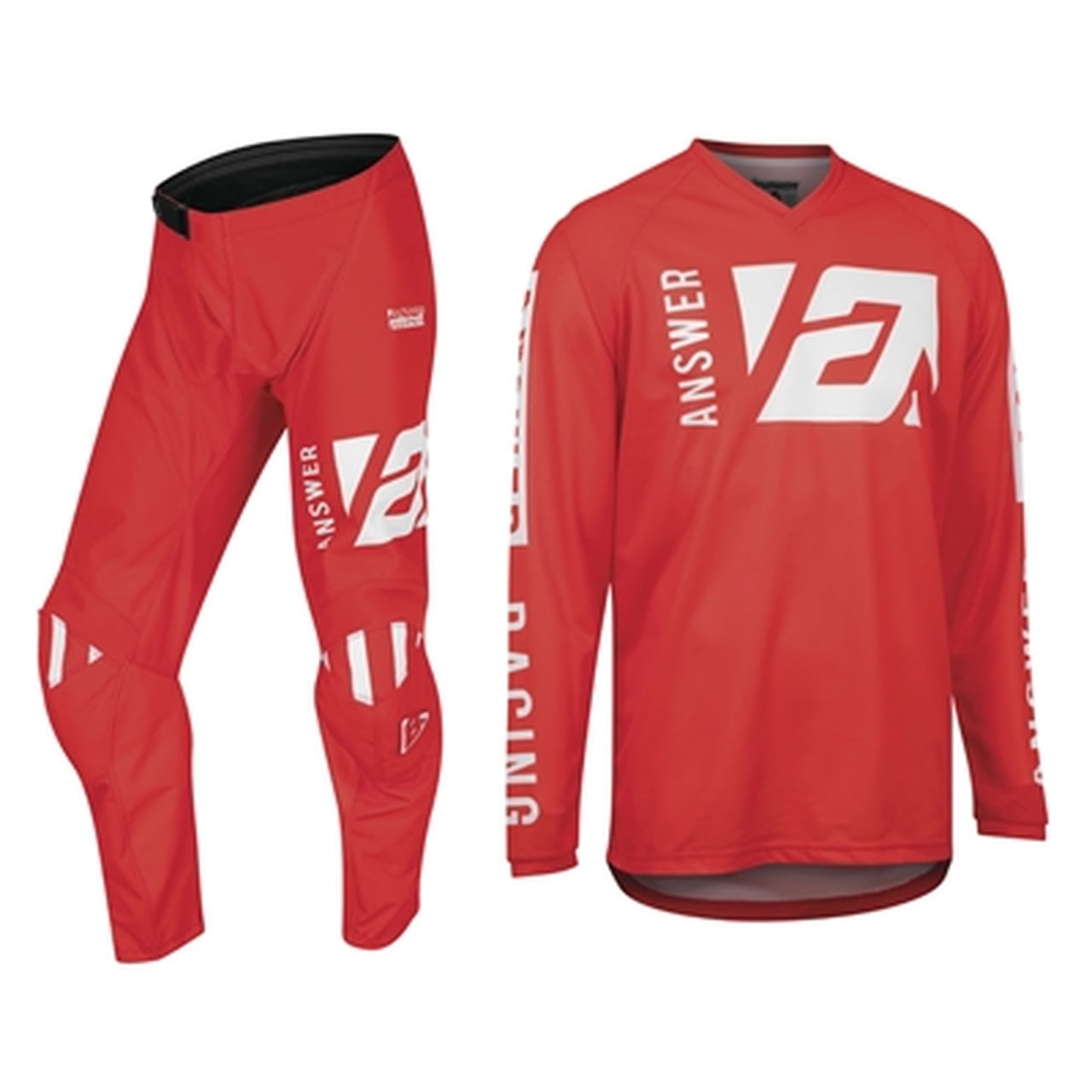 Answer Racing Syncron Merge Jersey and Pant Combo Red/White (Large,W38 ...