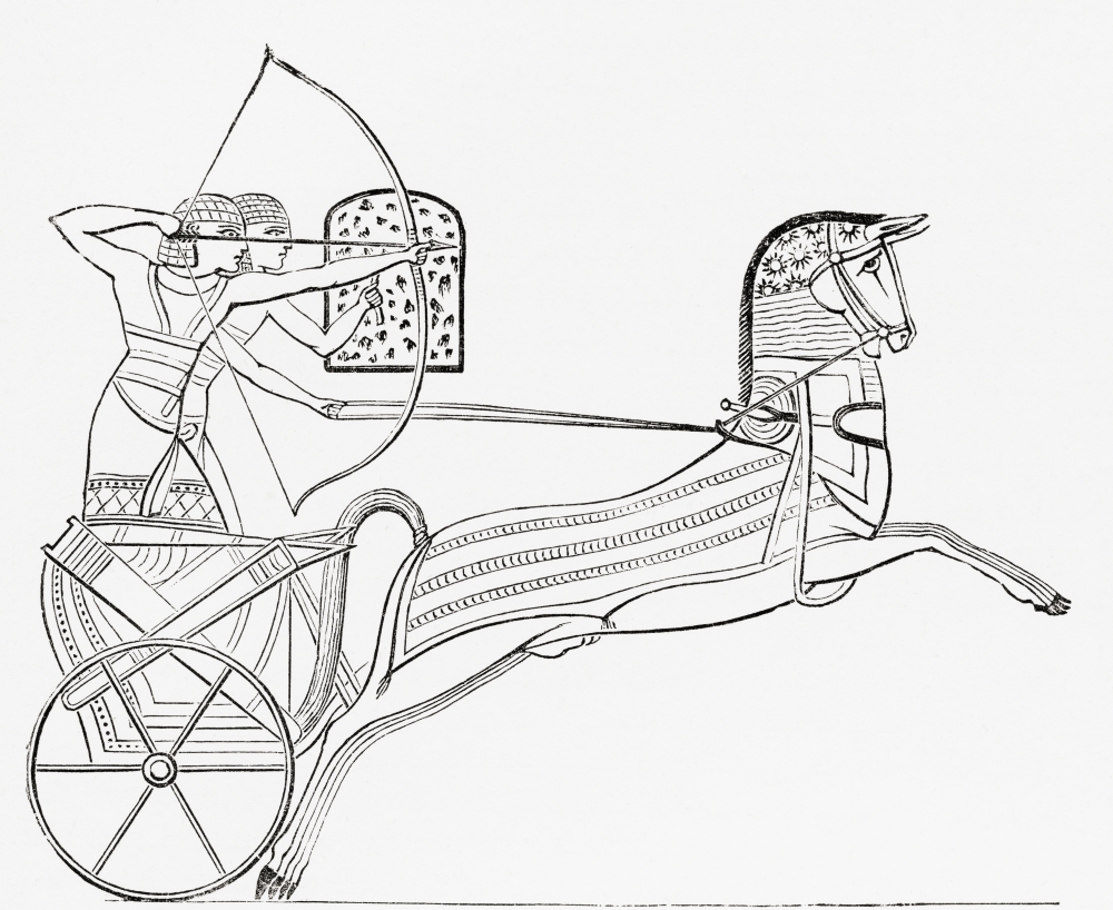 Egyptian War Chariot From The Imperial Bible Dictionary Published Egyptian War Chariot From The Imperial Bible Dictionary Published