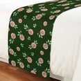 Bed Runner Pink Daisies Flowers Bedding Scarves Soft Decorative Bed ...
