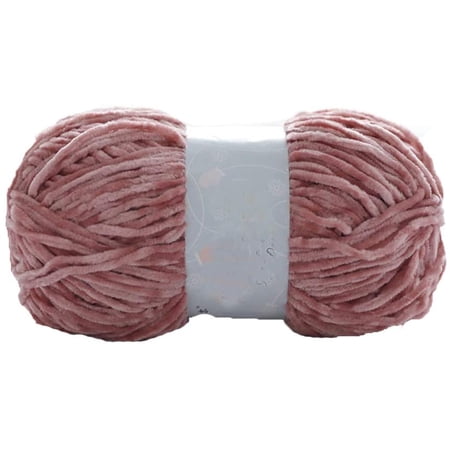 Purplish Red Velvet Crochet 500g/1.1lb Chenille Velvet Chunky Knit ...