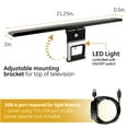 GE Indoor HDTV Amplified LED Antenna with Backlighting, 55-mile Range ...