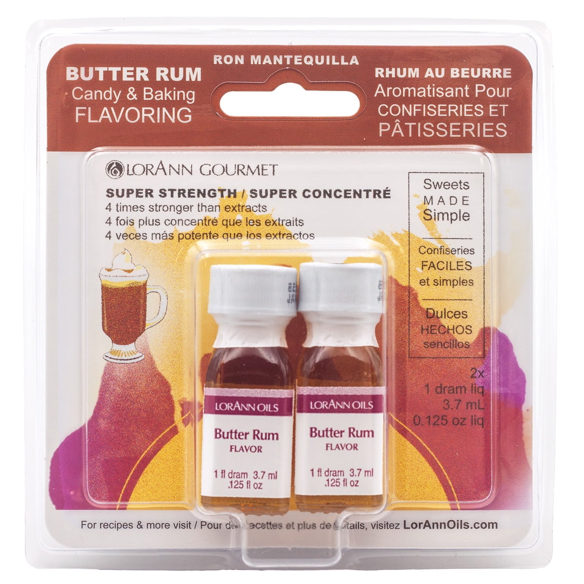 Candy and Baking Flavoring, 0.125oz Bottle, 2/Pkg - Walmart.com