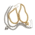 2 PCS Stylish Heart Pendant Necklace CCB Beads Necklace Party Jewelry ...