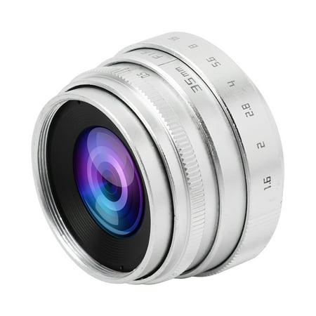 Large Aperture Lens, Black/Silver 18° Perspective 37mm Filter Size 35mm ...