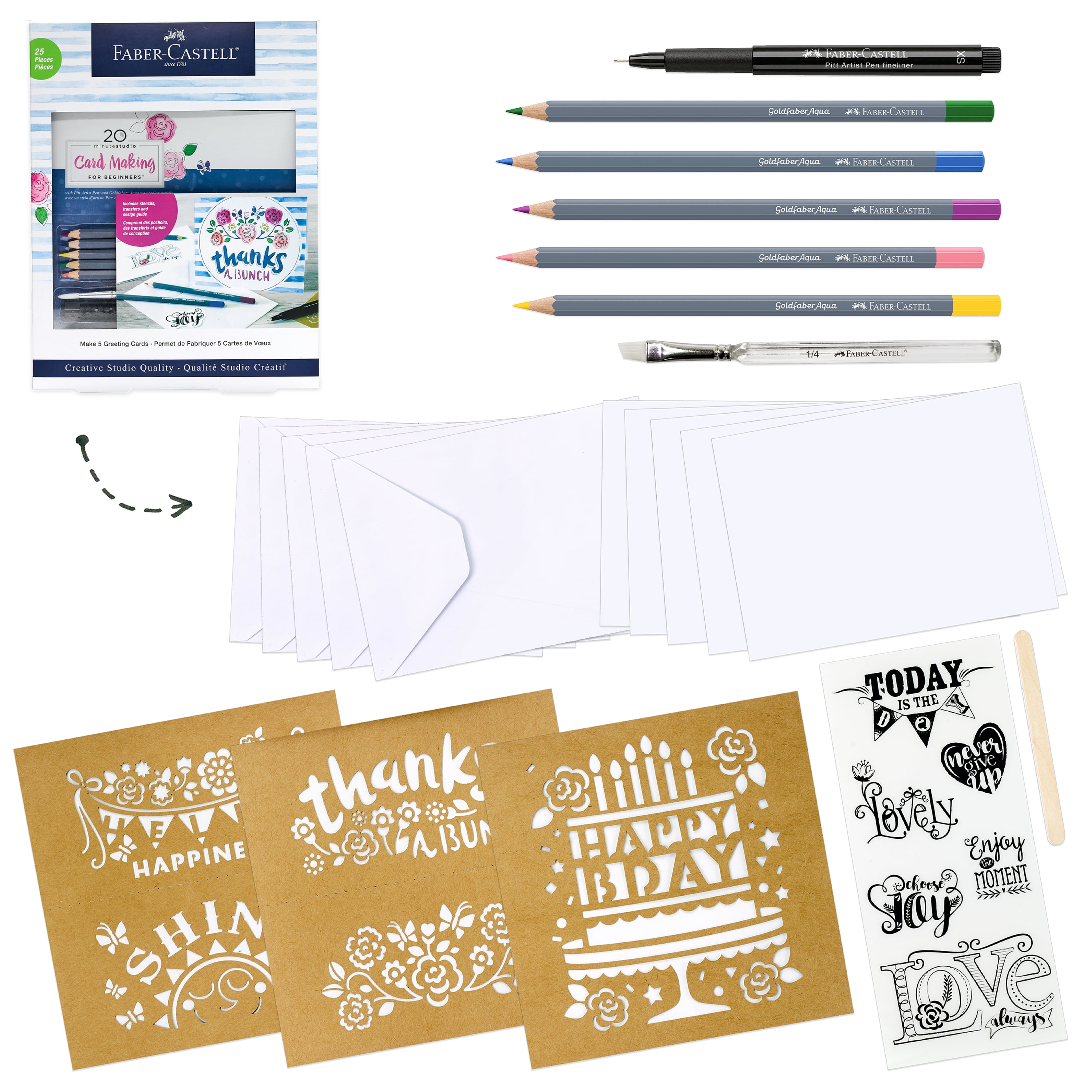 Faber-Castell 20 Minute Studio Card Making Set for Beginners ...