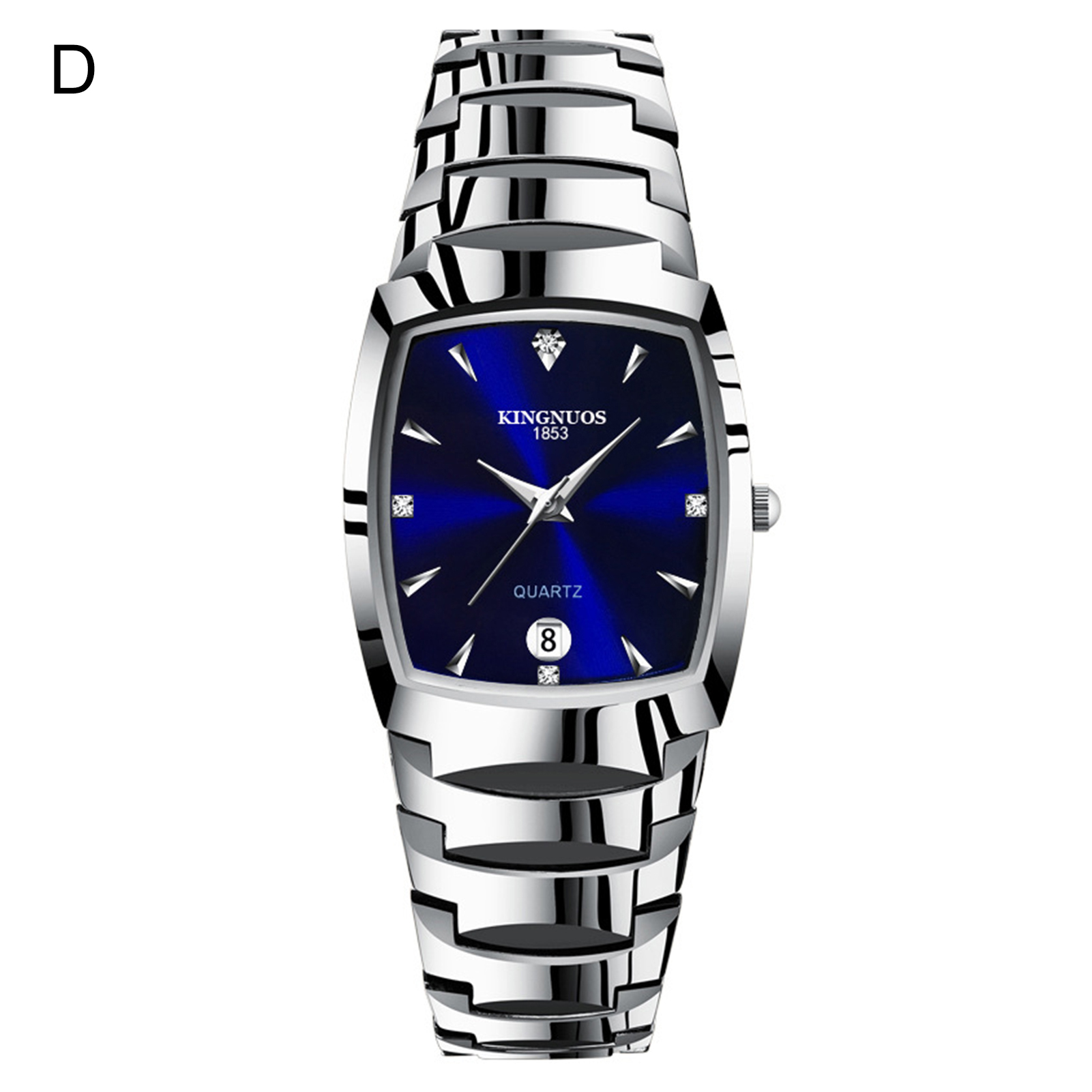 porfeet Quartz Watch Water-proof Luminous Precise Steel Strap Square ...