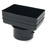 GutterGate 3 in. H X 3 in. W X 4 in. L Black Plastic Rectangular ...