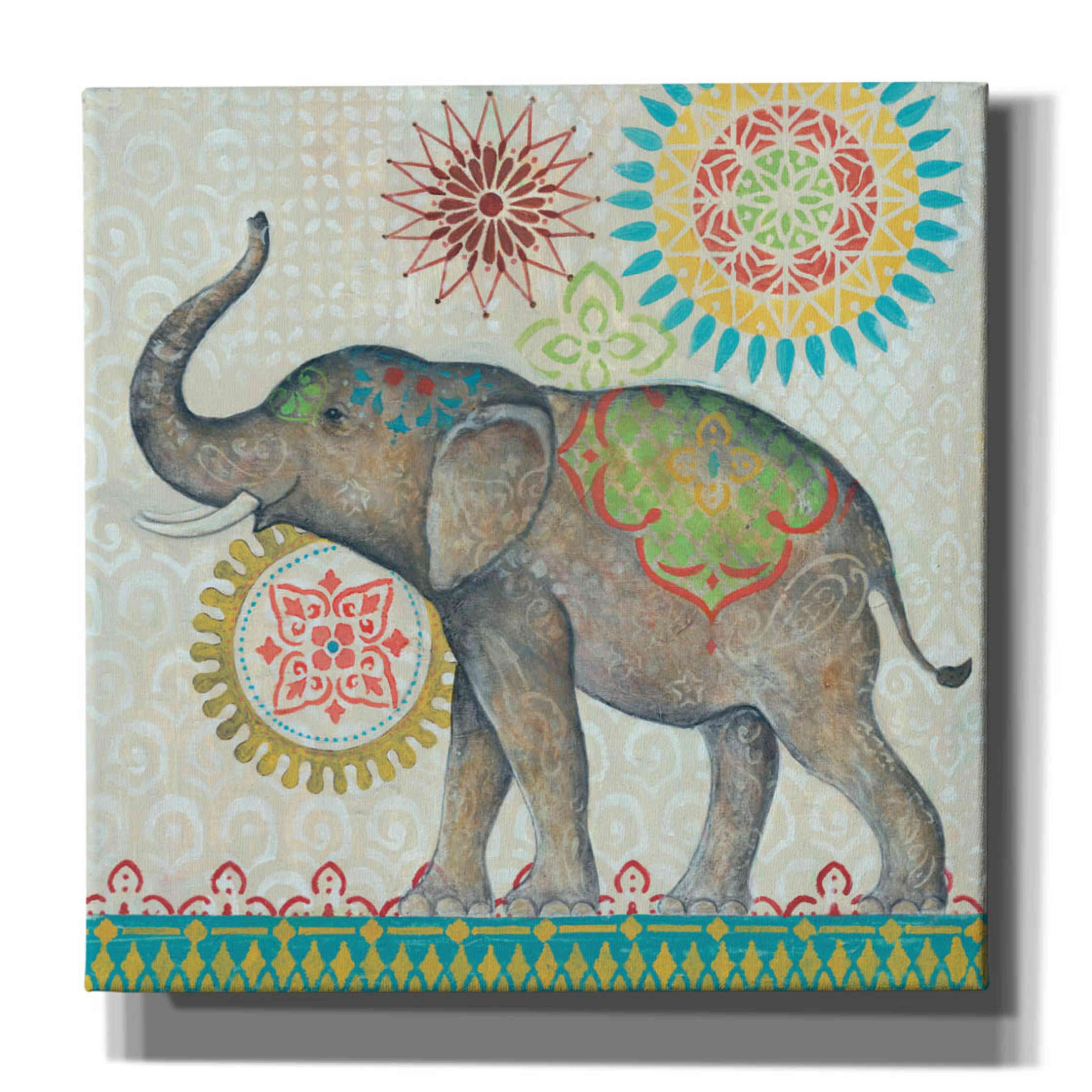 Epic Graffiti 'Elephant' by Jadei Graphics, Canvas Wall Art, 12"x12 ...