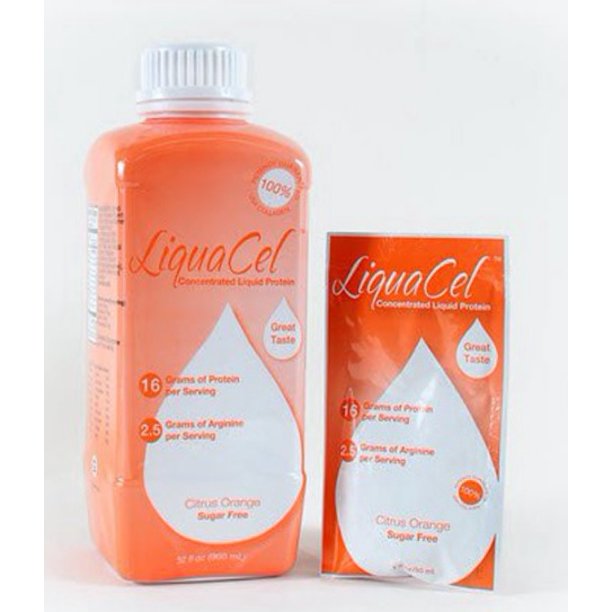LiquaCel Oral Protein Supplement Orange Flavor 32 oz. Bottle Ready to ...