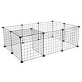 Ubesgoo Pet Playpen, Multipurpose DIY Black Small Animal Cage Indoor ...