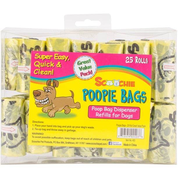 scoochie Eco-Friendly Dog Waste Bags (Set of 500 or 1000) - Multi ...
