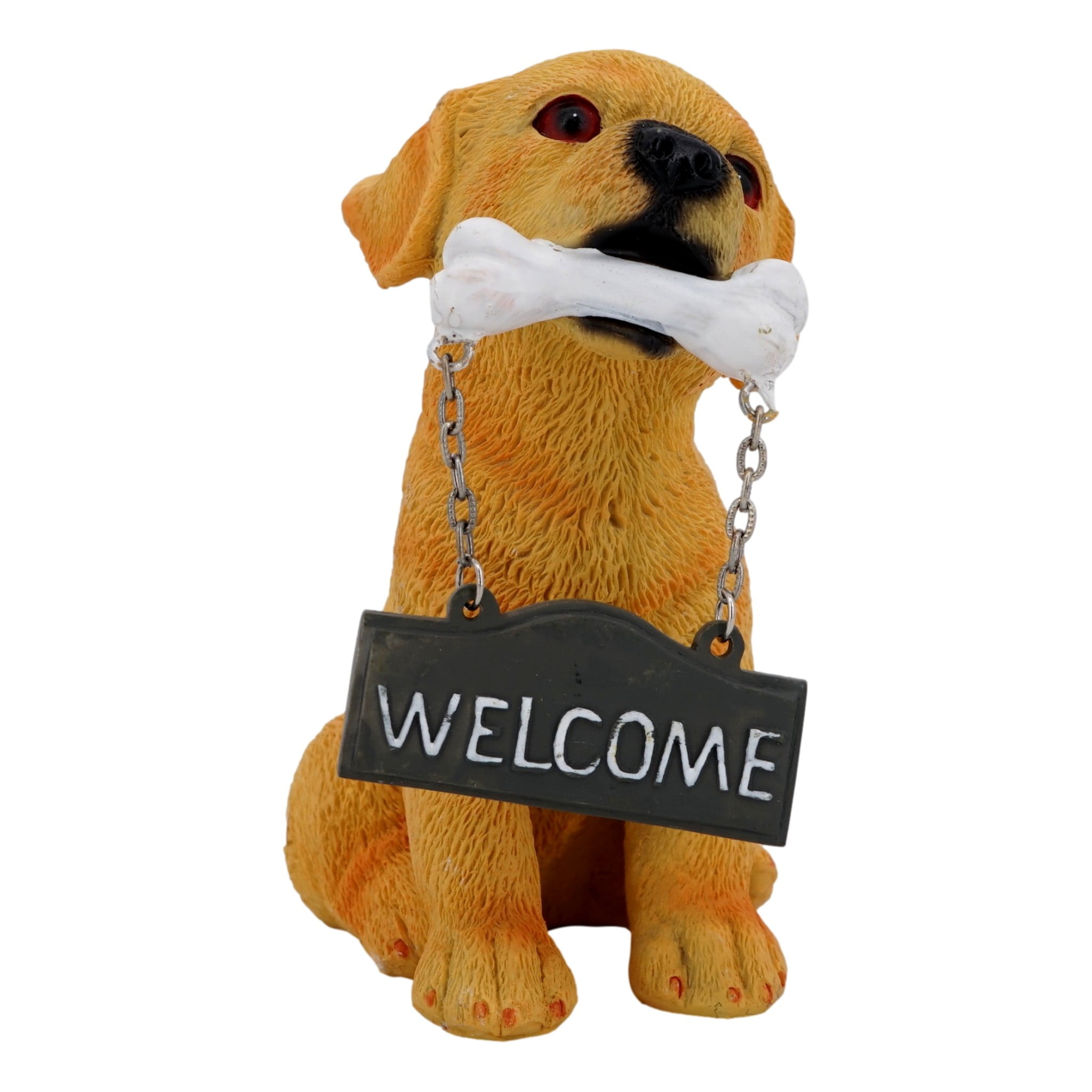 Dog Wearing Sign
