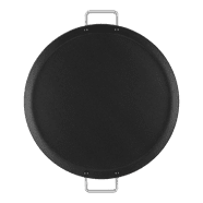 Lodge 6.5" Grill Pan Seasoned Cast Iron, L3GP, with ribs in the pan ...