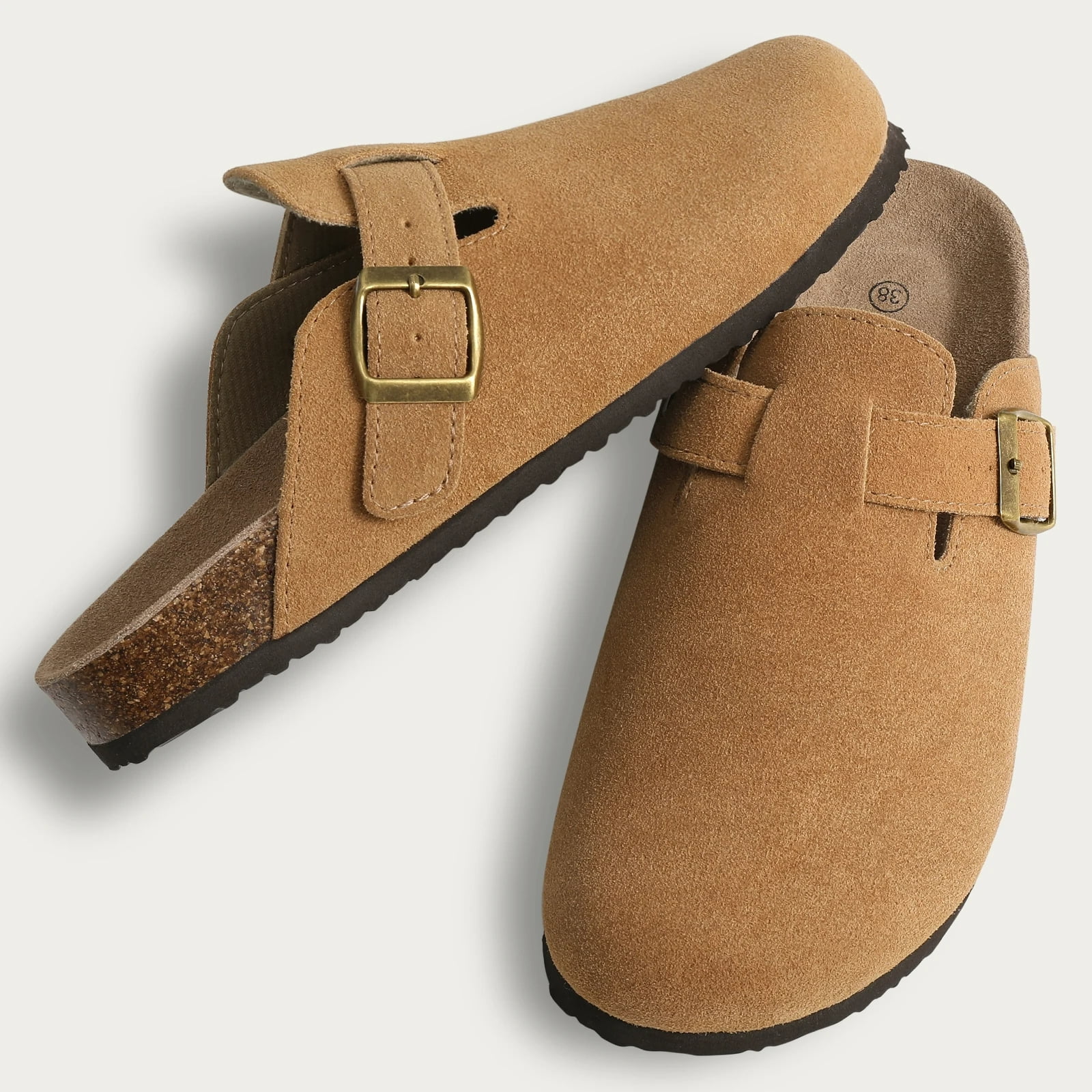 Click here for Zhaoyang Crestar Cork Suede Mules Slippers For Wom... prices