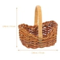 4pcs Mini Woven Baskets Miniature Flower Basket Mini Picnic Basket Tiny ...