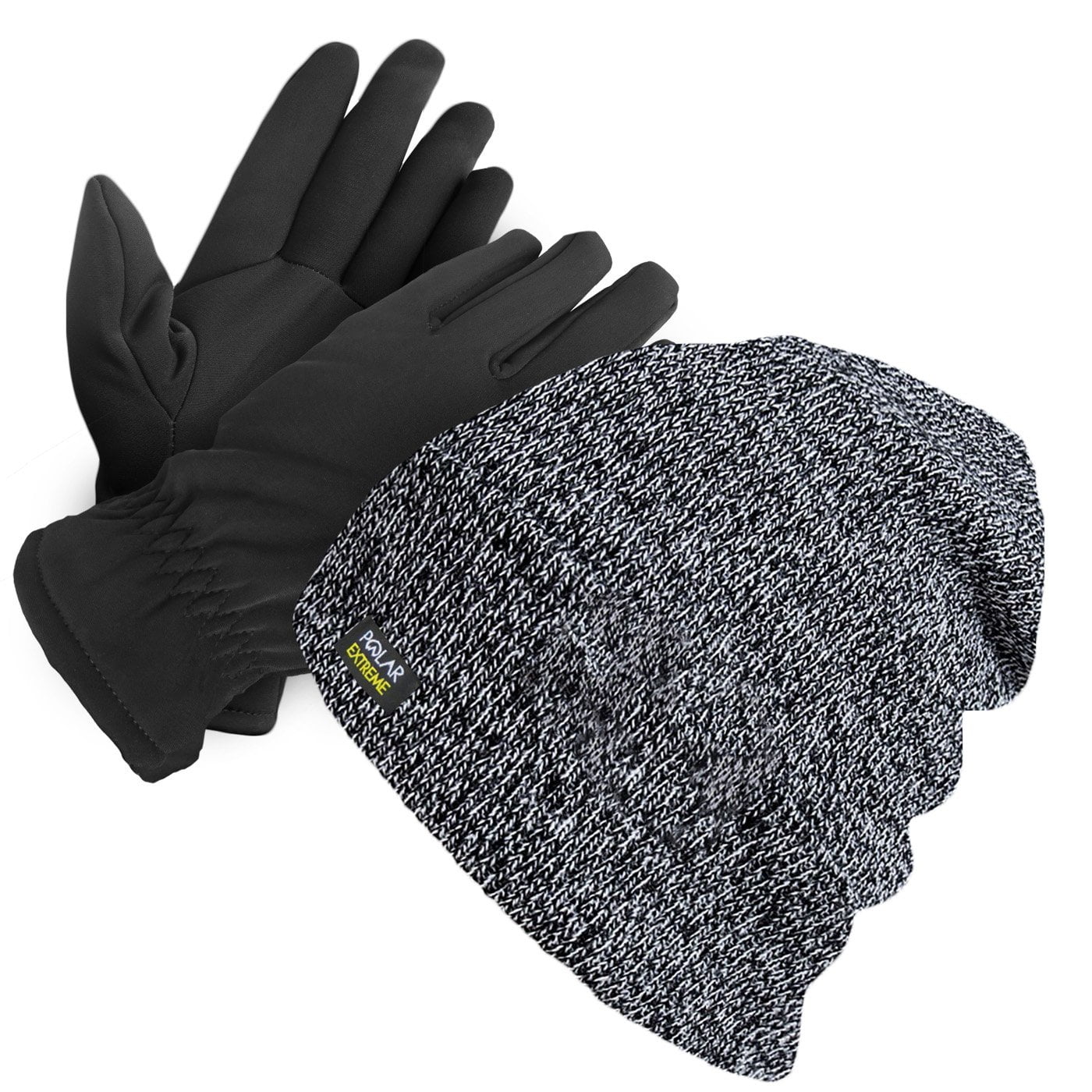 Click here for Polar Extreme Mens Winter Hat & Gloves Set Warm Fl... prices