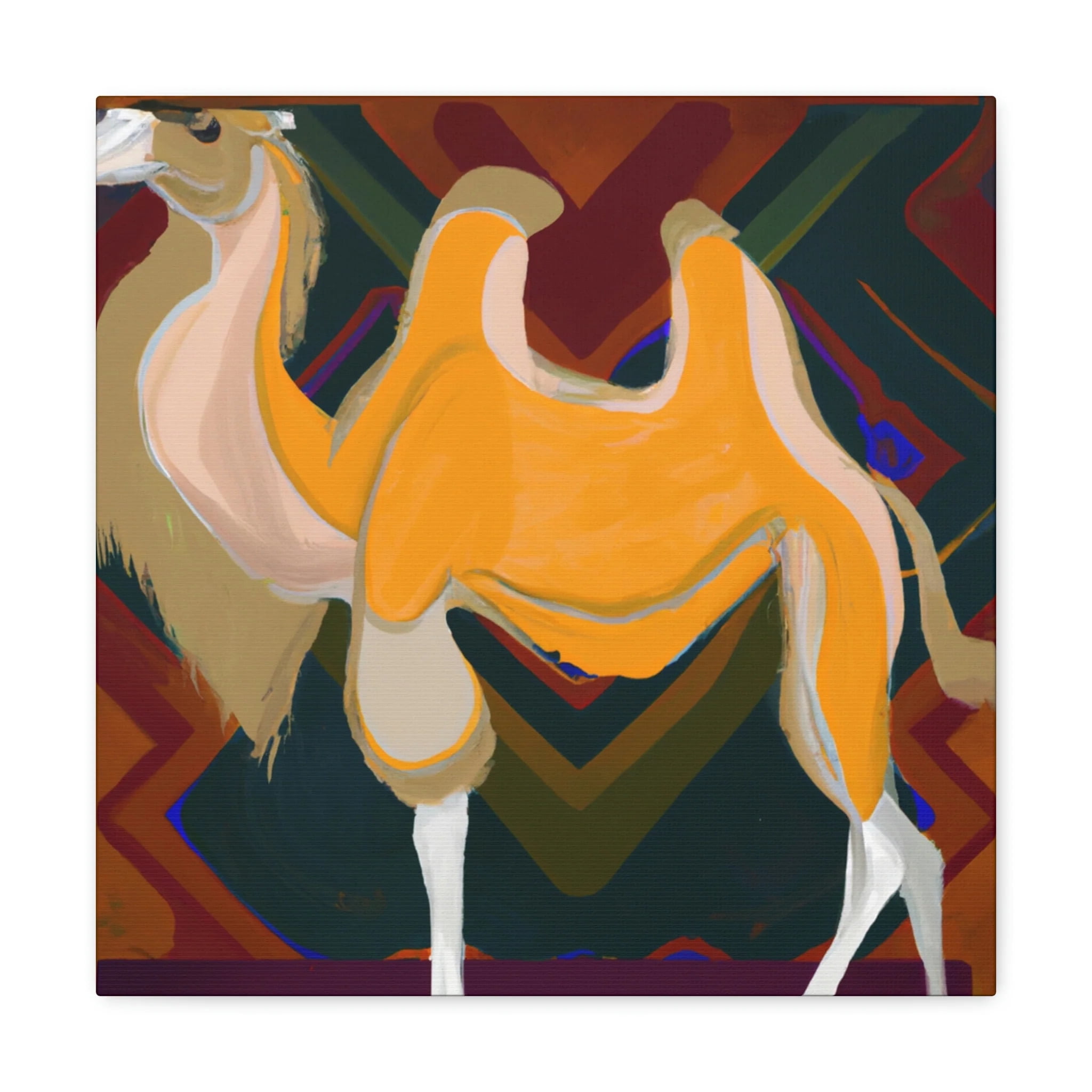 Camel Oasis Reflection - Canvas - Walmart.com