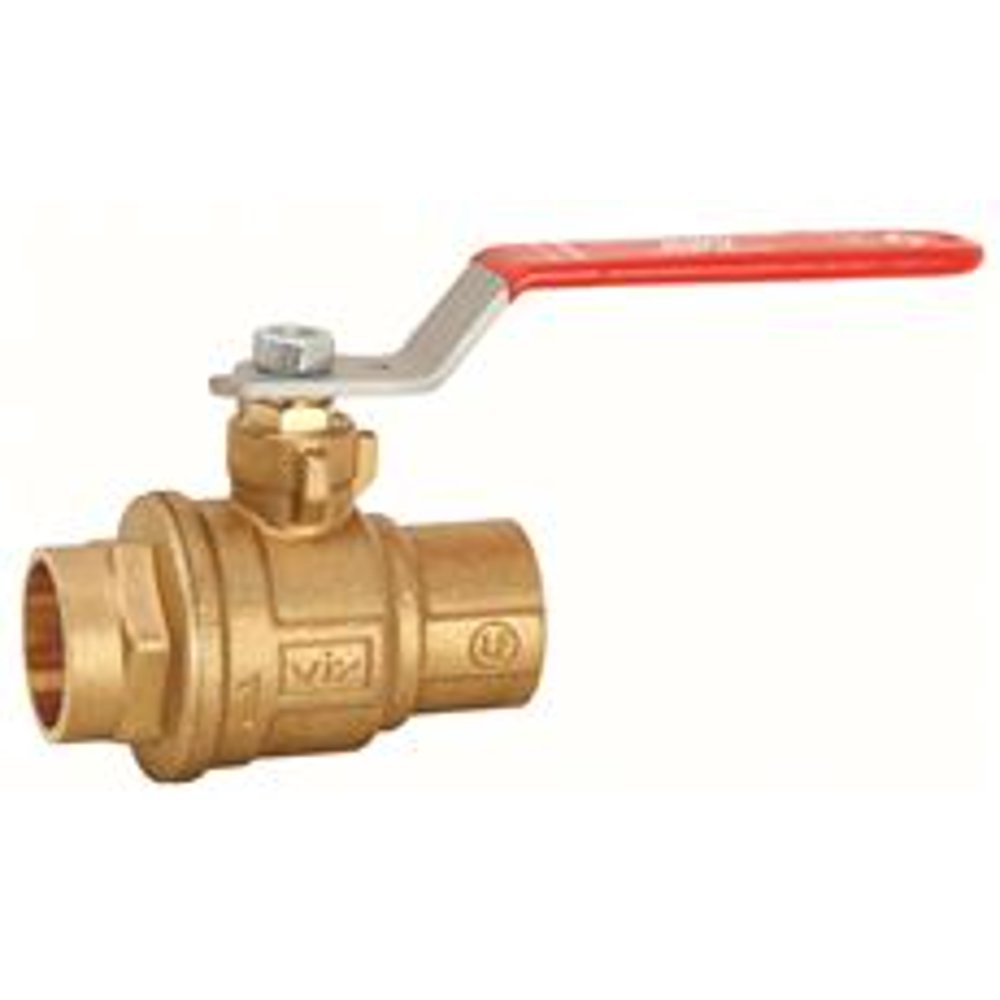 Rwv Brass Ball Valve With Solder Ends, 1 In., Lead Free - Walmart.com ...