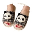 Cat Cute Cozy Fuzzy Slippers For Women Winter Warm Plush Comfy Indoor ...