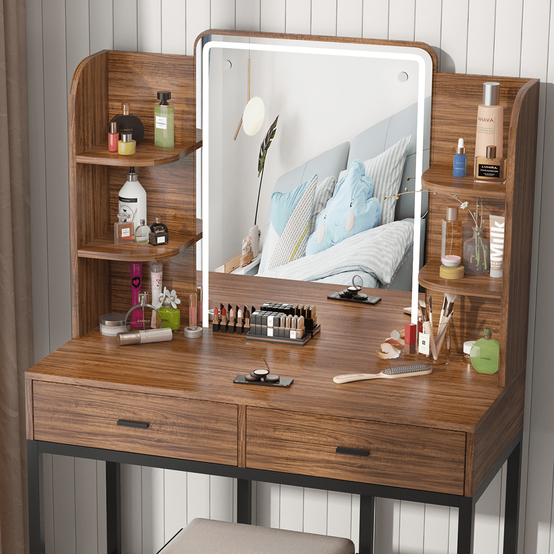 Buy Vanity Set With Lighted Mirror Makeup Vanity Dressing Table With