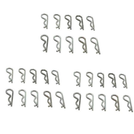mmirethe 30 Pieces 1.0mm RC Car R-shaped Pin Vehicle Model Body Clips ...