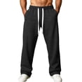 Men's Pants Big and Tall 52x32 Solid Color Casual Sports Elastic Waist ...