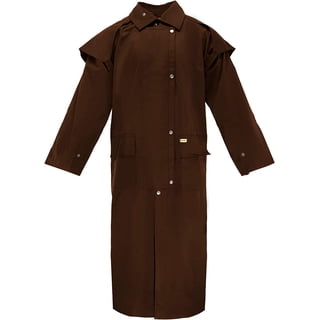 L Mens Oilskin Western Australian Waterproof Duster Coat Jacket 23101GR ...