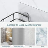 LUXEAR Shower Caddy 2 Pack, Adhesive Shower Basket with 22 Hooks Rack ...