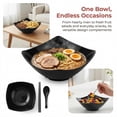 4pcs Plastic Square Soup Bowls, Serving Containers for Snacks, Chips ...