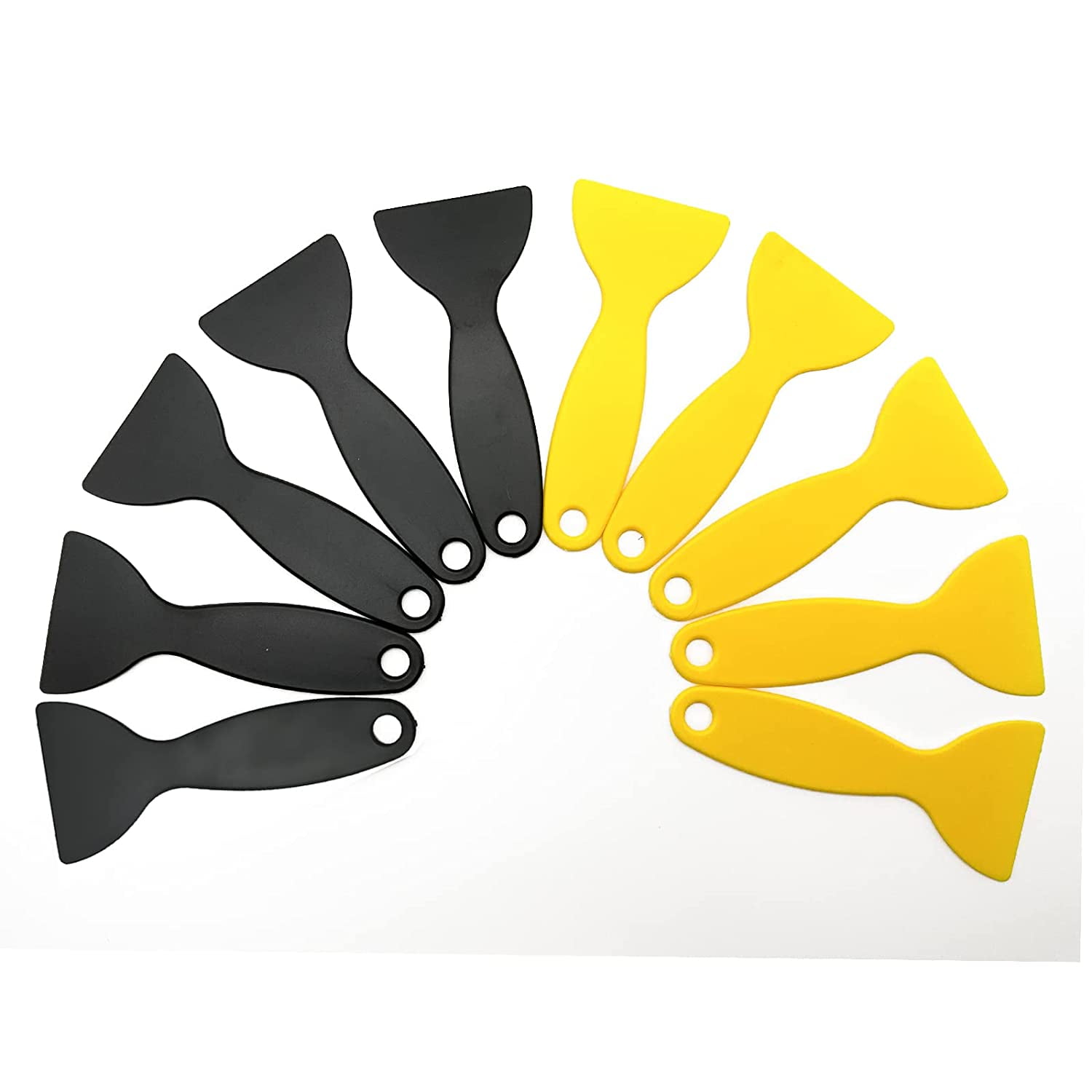 10 PCS Plastic Spatula Resin Scraper, Flexible Paint Scrapers Putty ...