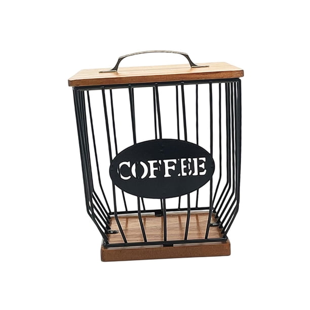 Coffee Capsule Cages Sturdy Coffee Pod Storage Basket for Table Counter ...